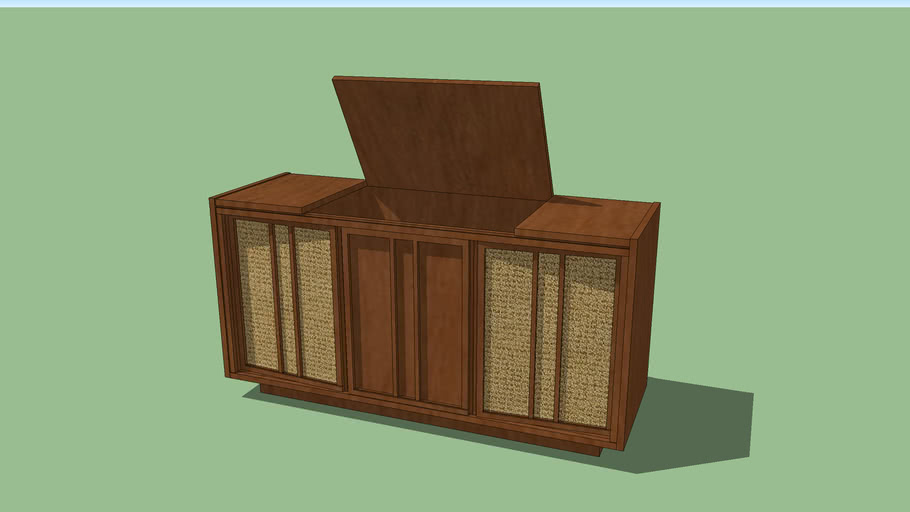 Silvertone Console Music System, Sears Model 528.31203 | 3D Warehouse