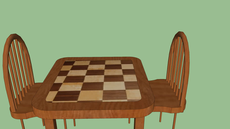 Chess Table | 3D Warehouse