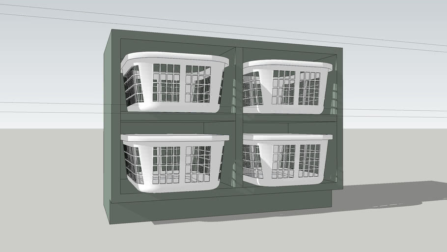 Laundry Hamper Cubbies | 3D Warehouse