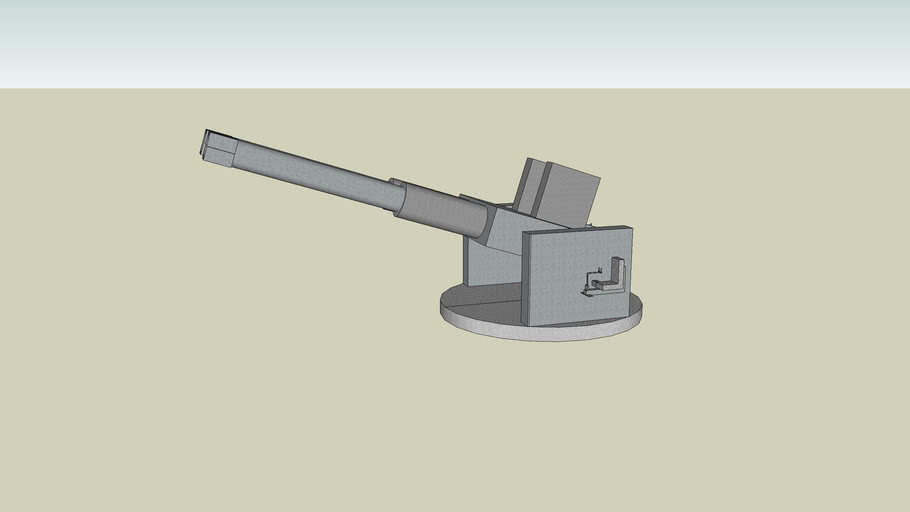 Giant AA gun | 3D Warehouse
