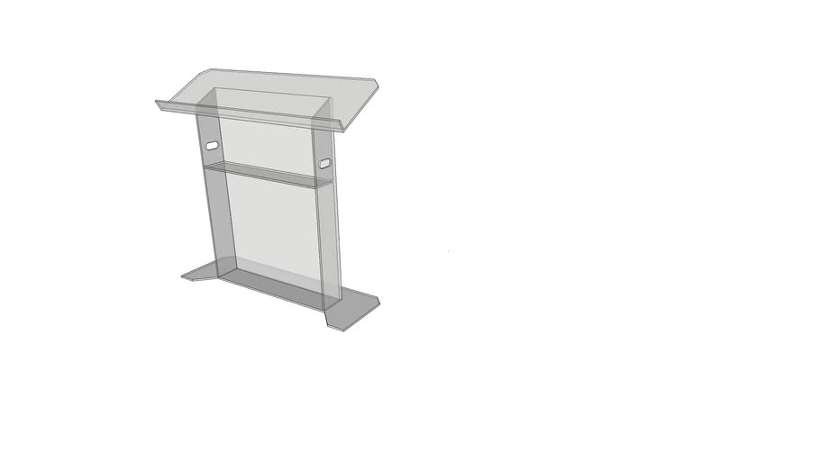 double width lectern | 3D Warehouse