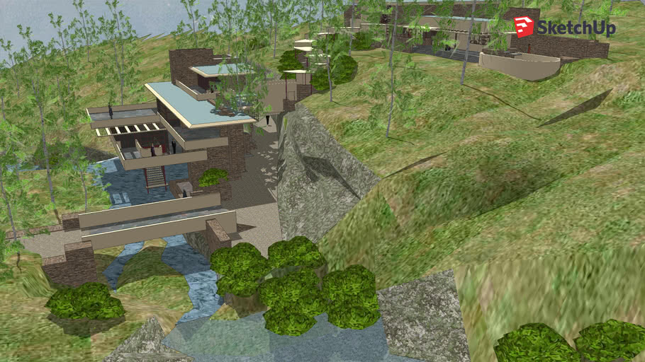 Copy of Fallingwater by Frank Lloyd Wright | 3D Warehouse