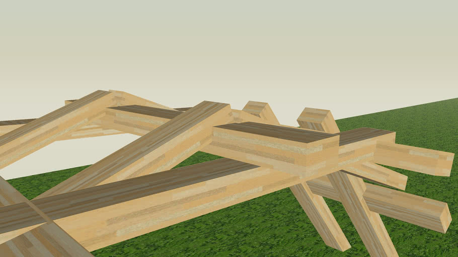 Leonardo Da Vinci's self supporting Bridge | 3D Warehouse