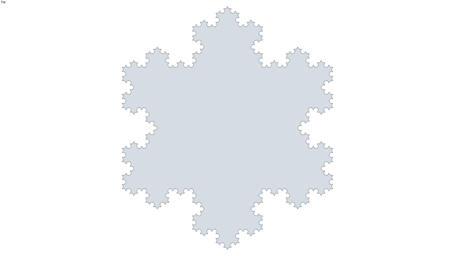 Koch Snowflake | 3D Warehouse