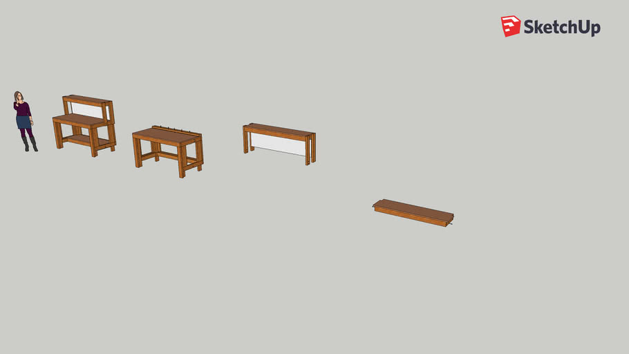 Work Bench first draft | 3D Warehouse