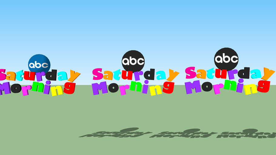 3 ABC Saturday Morning Logos | 3D Warehouse