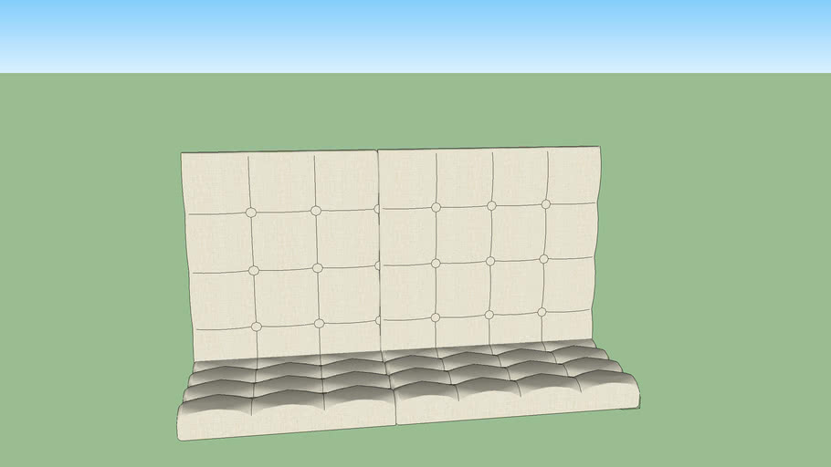 Tufted Banquet | 3D Warehouse