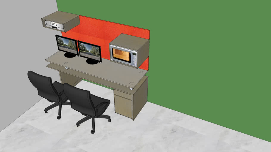 computer table | 3D Warehouse