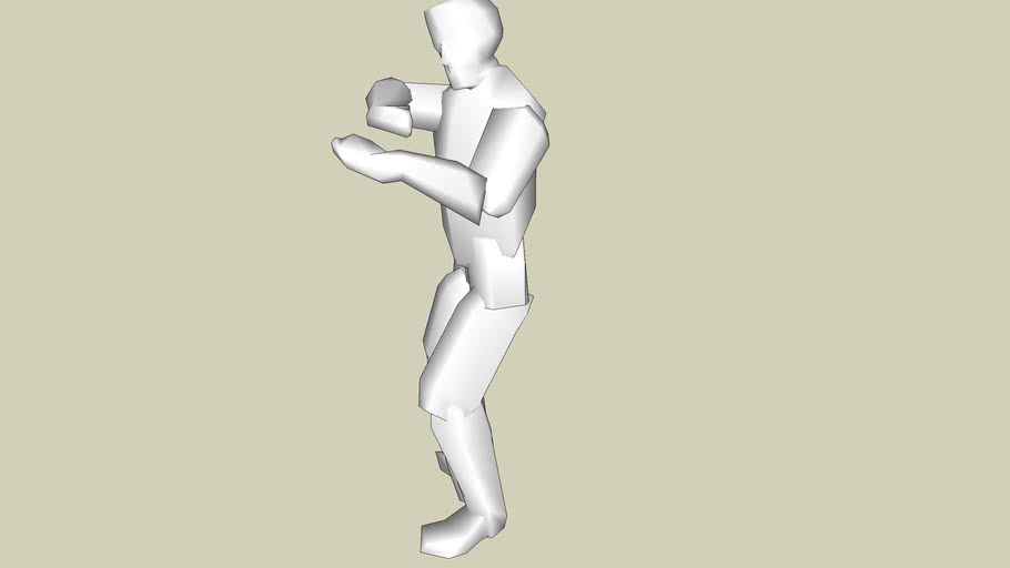 3d man holding gun | 3D Warehouse