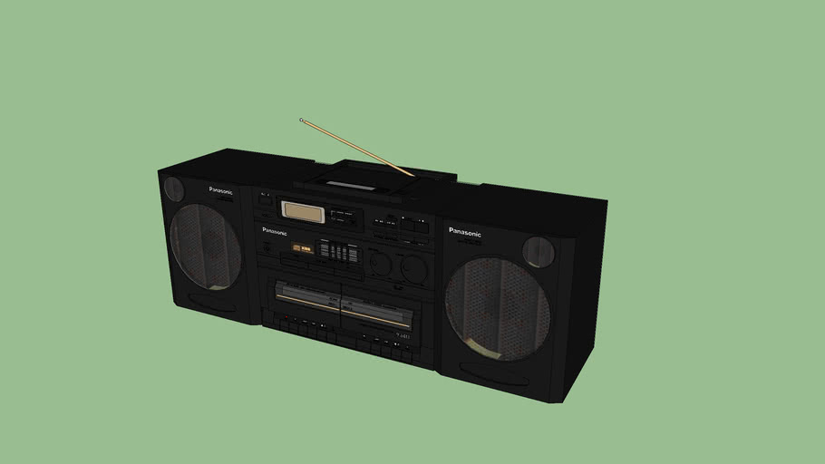 Panasonic Stereo Boombox (RX-DT610) | 3D Warehouse