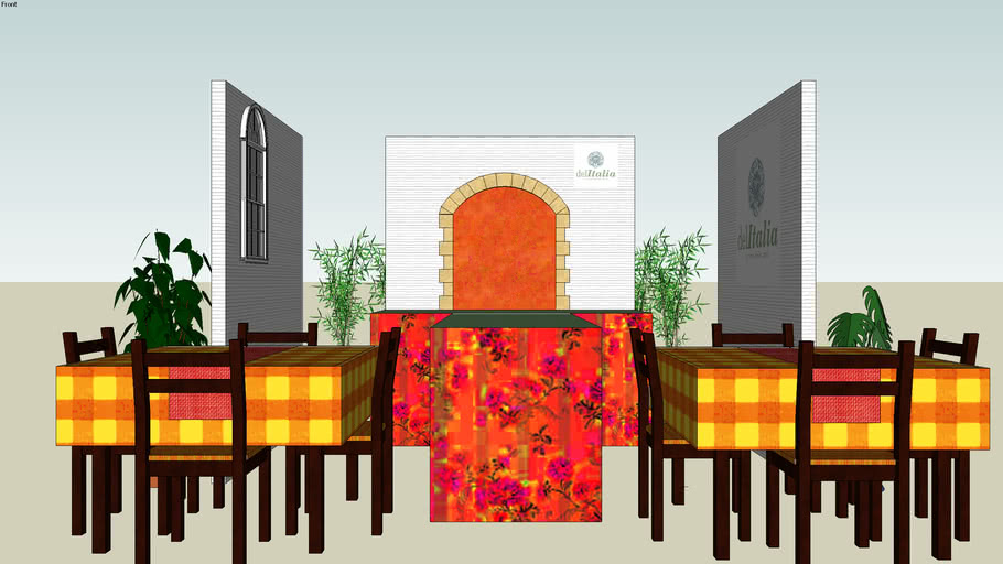 Exhibition food stall | 3D Warehouse