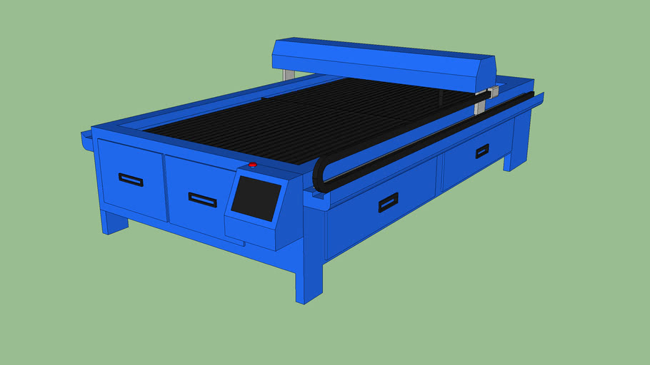 Laser cutting machine 250 x 130 cm | 3D Warehouse