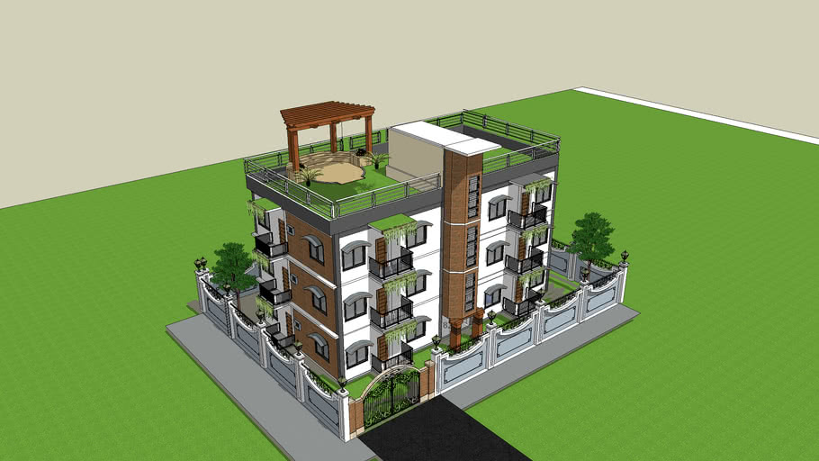 3 Storied Building With Two unit In Each Floor by Safe Structural Home ...