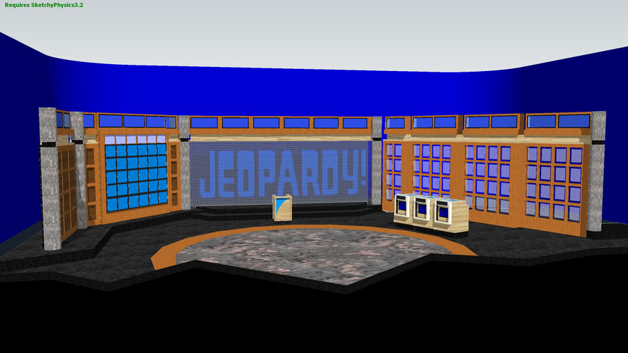 1996-2000 Jeopardy! 'Sushi Bar' set (works-in-progress) | 3D Warehouse
