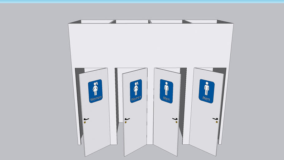 Women and Men restroom | 3D Warehouse