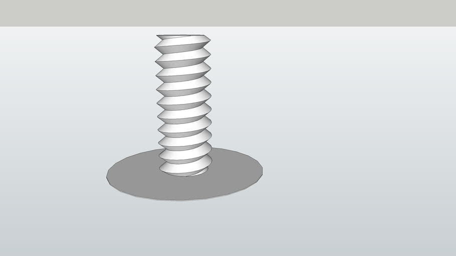 threaded dowel with top | 3D Warehouse