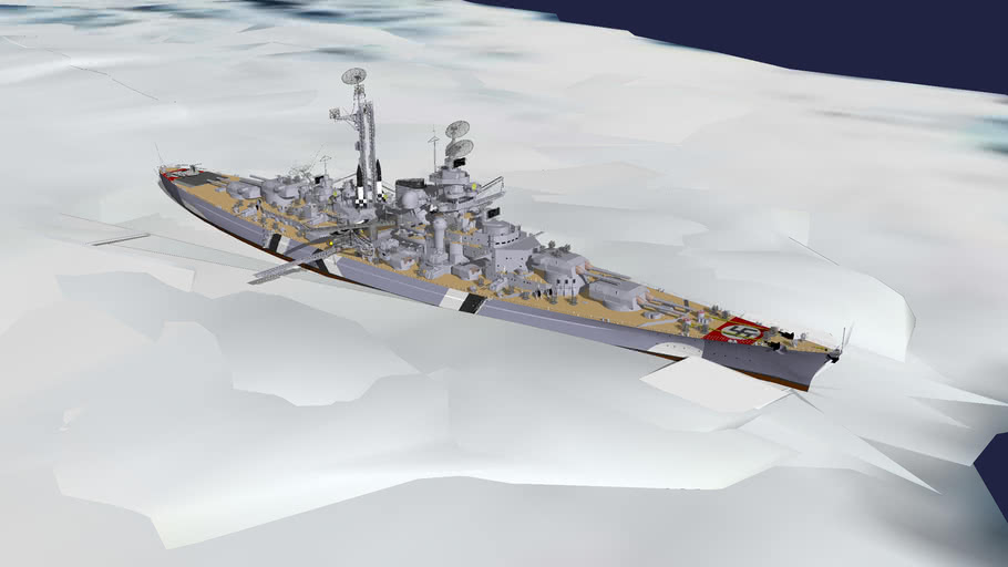 WW2-1945-ADVANCED-GERMAN-GUIDED-V3-MISSILE-HEAVY-CRUISER-CLASS-H28W ...