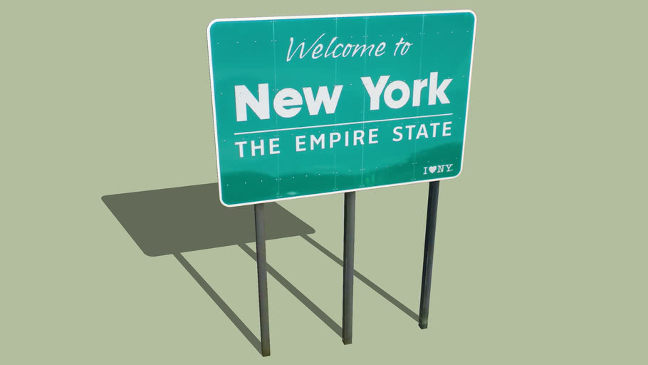 Welcome Sign New York State | 3D Warehouse