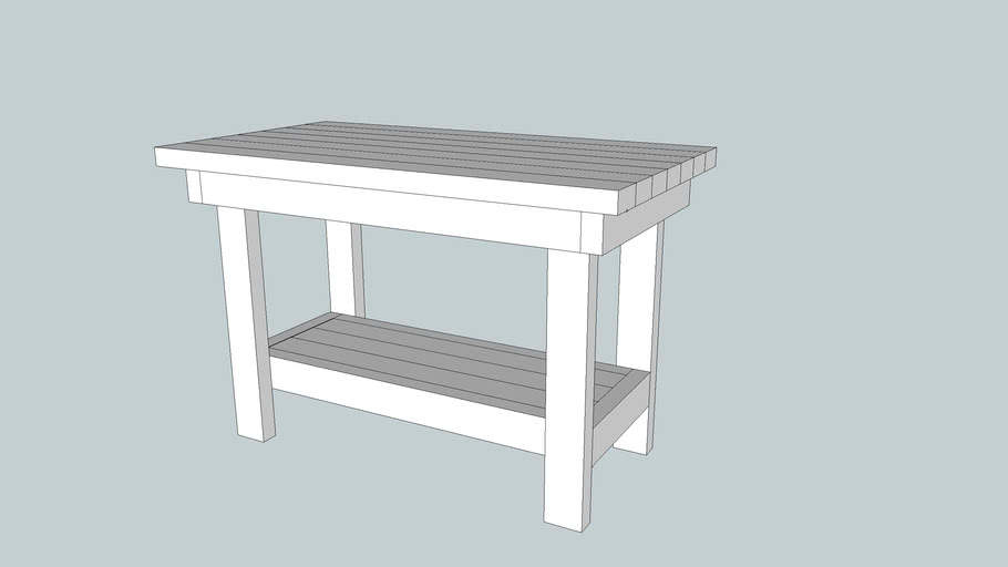 workbench made from 2x4 - mesa o banco de trabajo hecha con tirantes ...