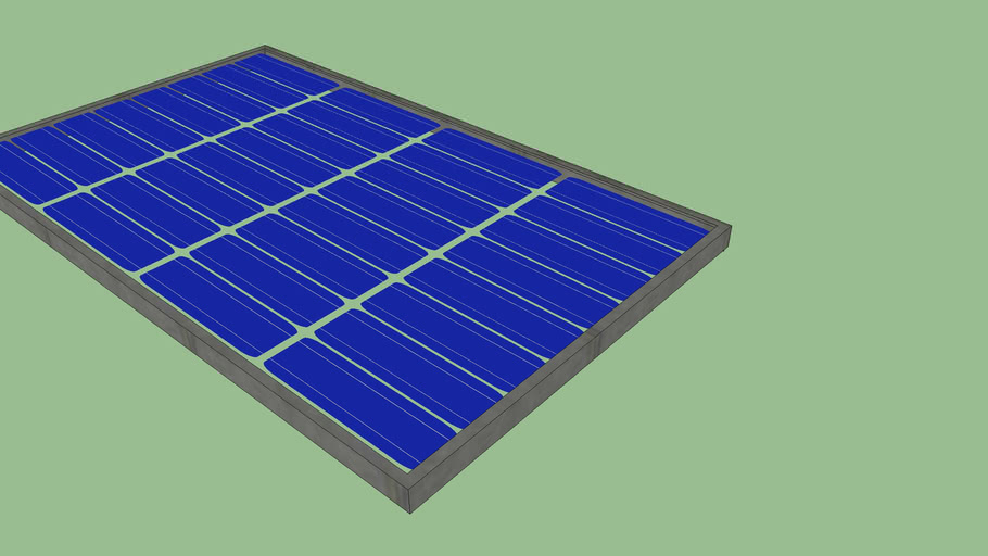 PV (Solar) Panel 1.66m x 1m | 3D Warehouse