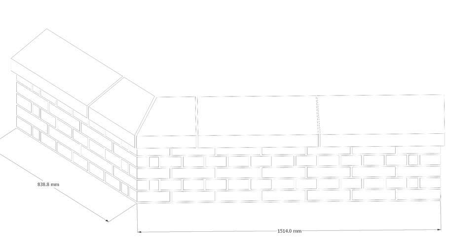 45 Degree Angled Wall | 3D Warehouse