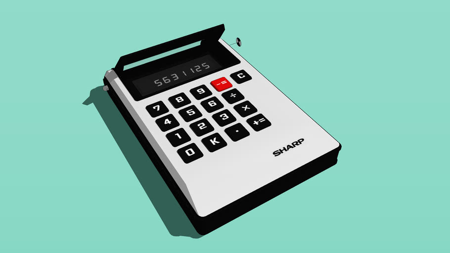 SHARP Pocket Calculator EL-805 (1973:Japan) | 3D Warehouse