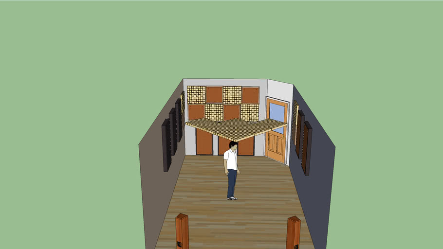 Acoustially tuned listening room rough draft | 3D Warehouse