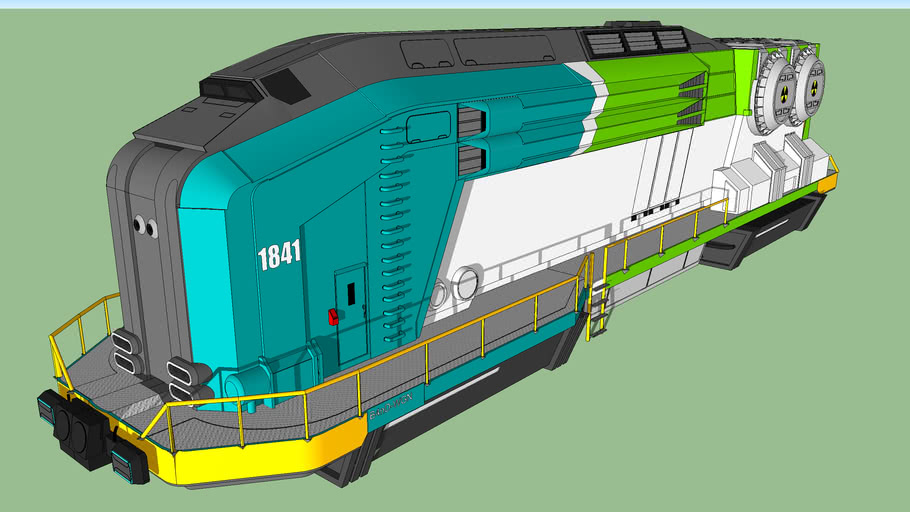 Nuclear Powered Train | 3D Warehouse