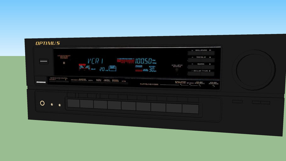 Optimus STAV-3300 (Professional Series) A/V stereo receiver | 3D Warehouse