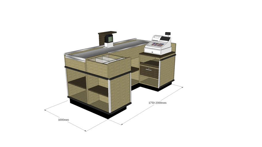 check out counter - foodland | 3D Warehouse
