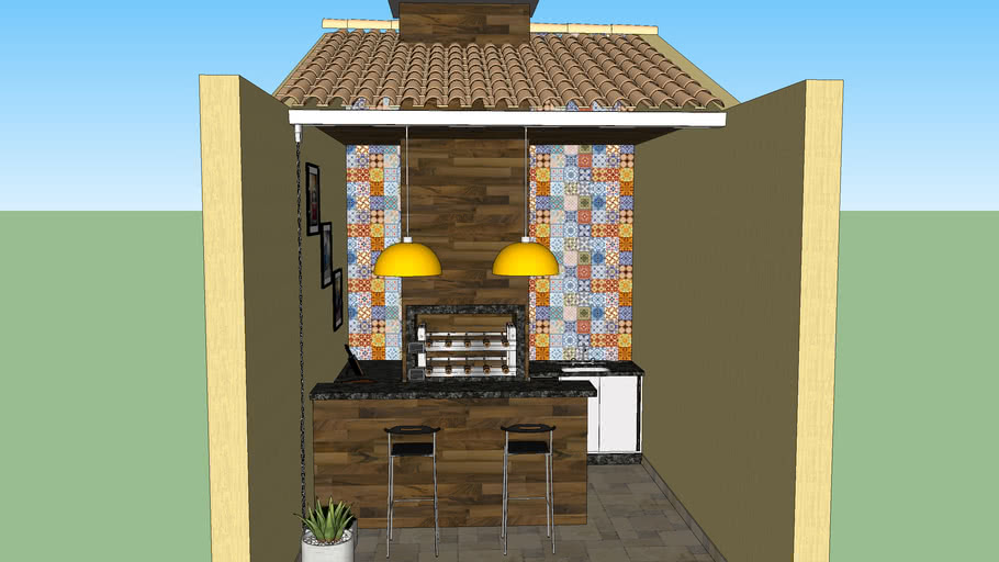 Edicula com Churrasqueira | 3D Warehouse