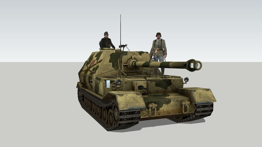 WW2 German SdKfz 184 Panzerjager Tiger - Ferdinand Elefant - Camo Set ...