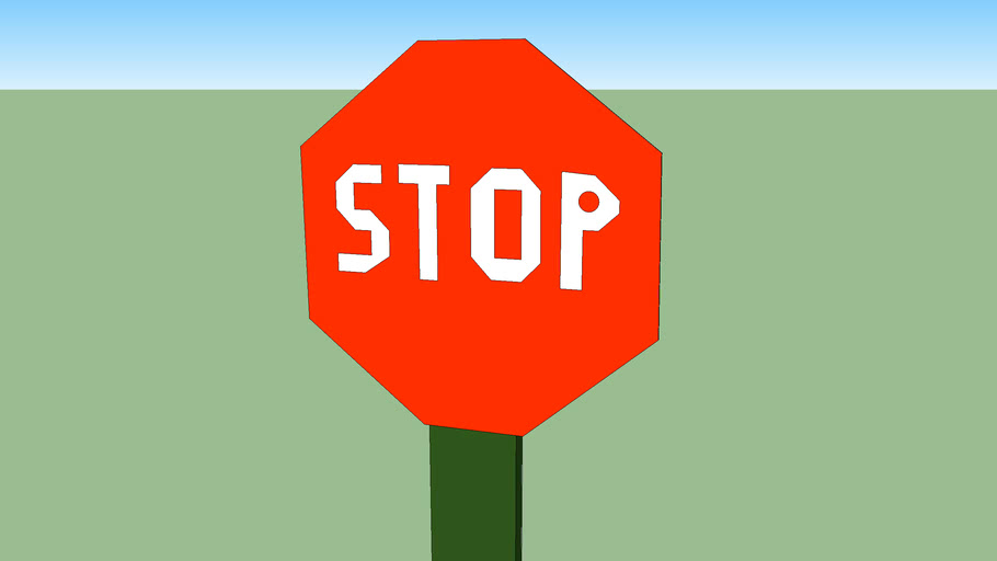 stop sign | 3D Warehouse