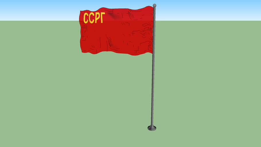 Flag of the Georgian Soviet Socialist Republic (1921-1922) | 3D Warehouse