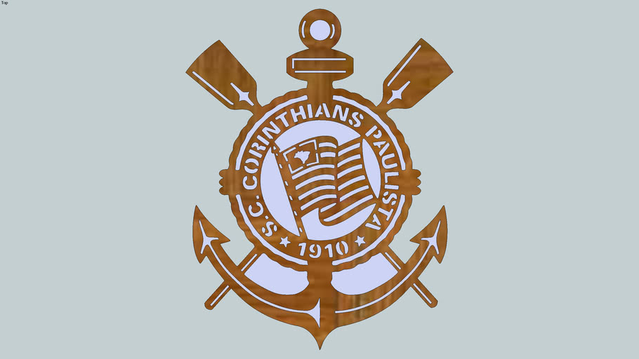 Escudo do Corinthians (2mm) | 3D Warehouse
