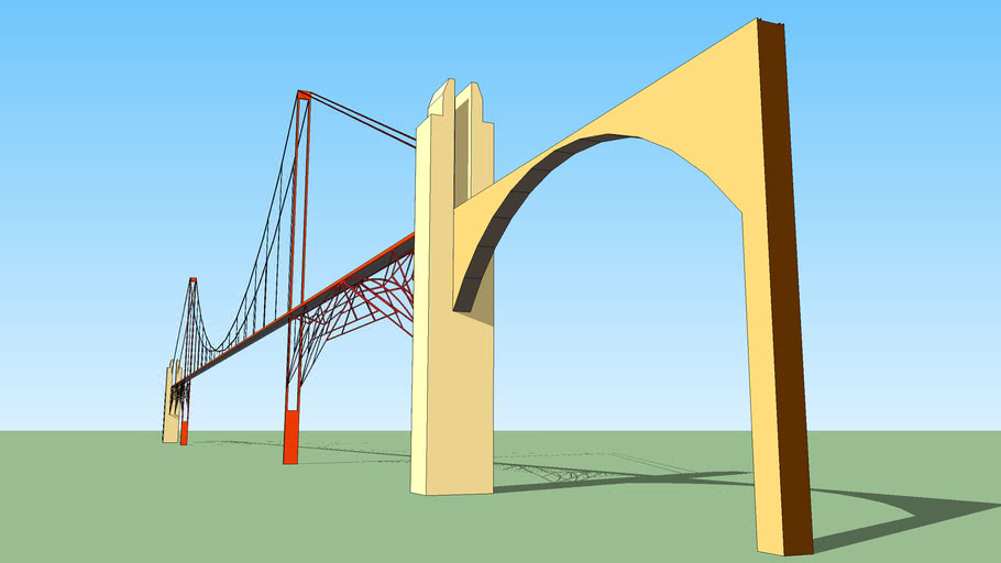 suspension bridge | 3D Warehouse