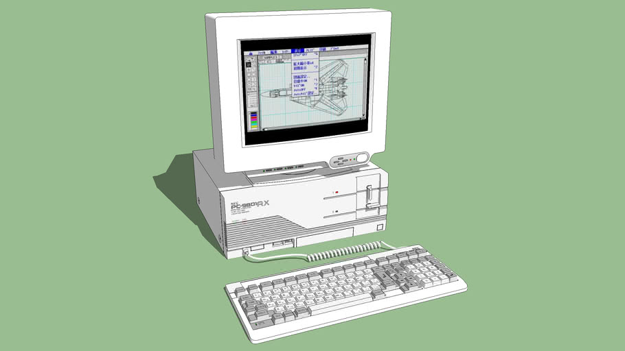 NEC Personal Computer PC-9801RX (1988 Japan) | 3D Warehouse