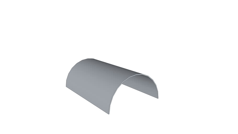 Top half of simple cylinder | 3D Warehouse