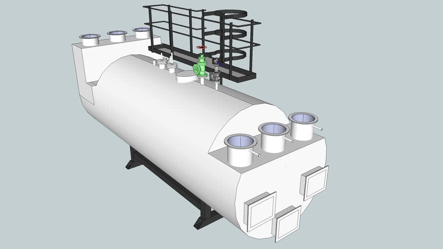 3 stream waste heat boiler | 3D Warehouse