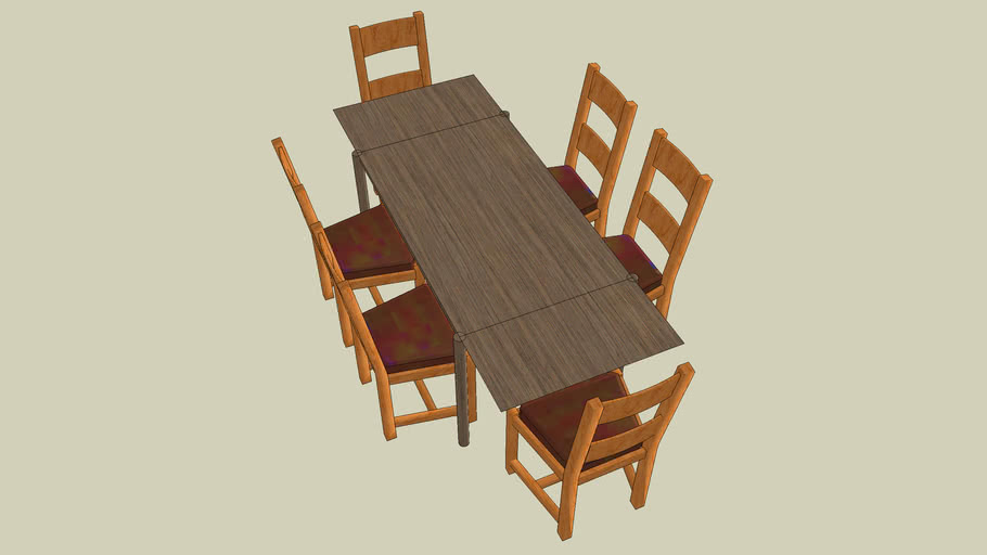 Dining table_folding | 3D Warehouse