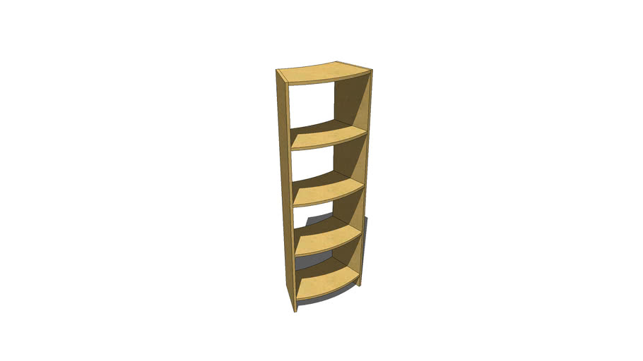 Curved bookshelf | 3D Warehouse