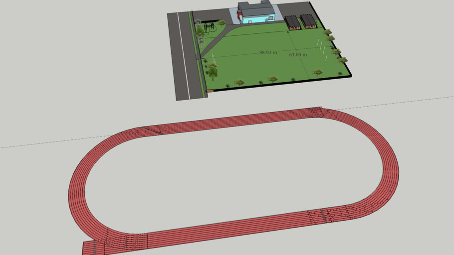 KPS plus Full size Running Track | 3D Warehouse