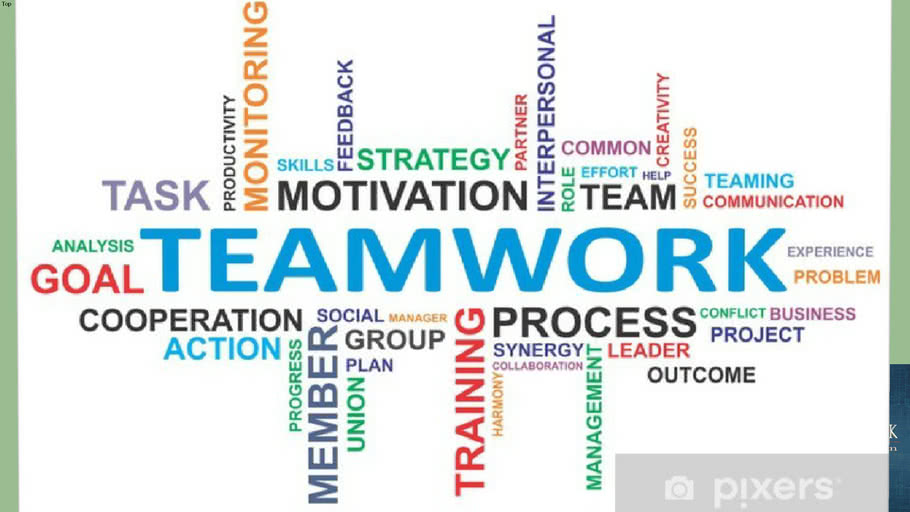 Teamwork Wallpaper Wall Mural | 3D Warehouse