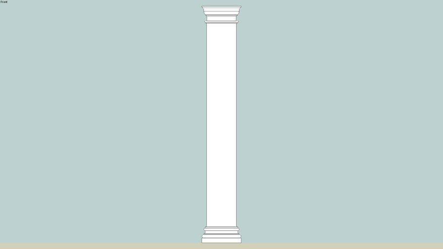 Doric column straight | 3D Warehouse