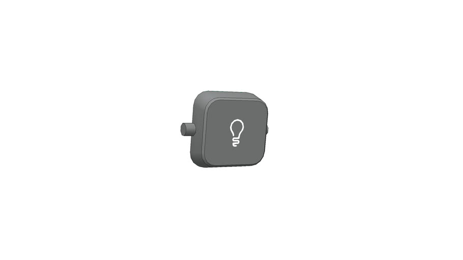 E40RL-AG, Clipsal_Iconic_Essence_Dolly_Rocker_LIGHT, Ash Grey | 3D ...