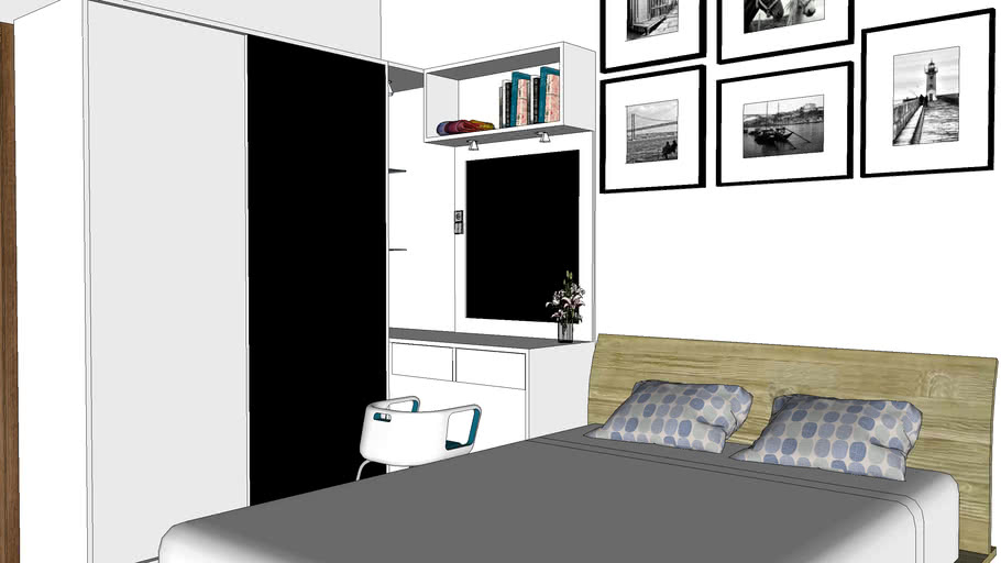 wadrobe lemari pakaian dan meja rias | 3D Warehouse