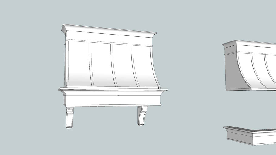 custom wood hood | 3D Warehouse