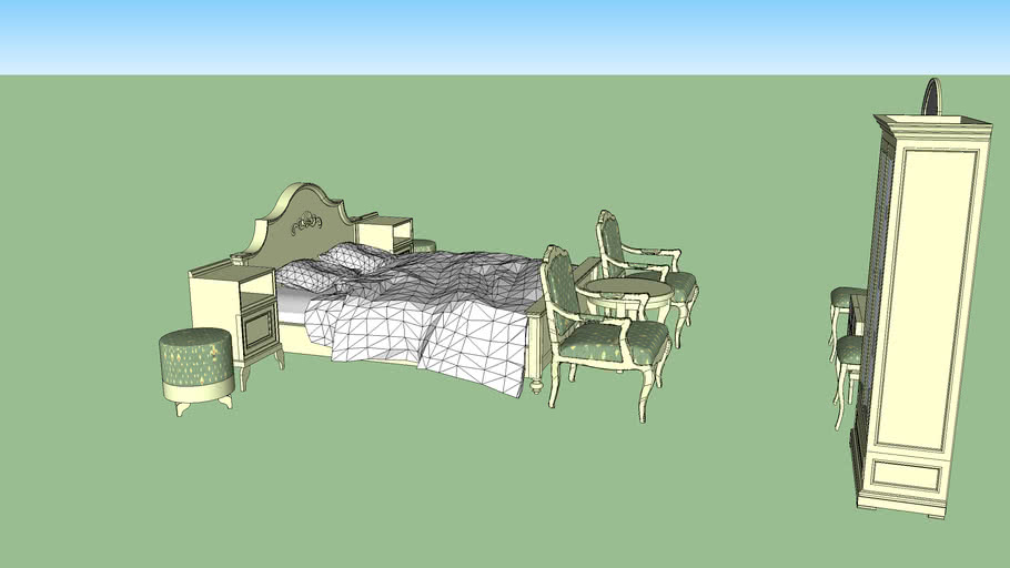 CLASSICAL BEDROOM FURNITURE | 3D Warehouse