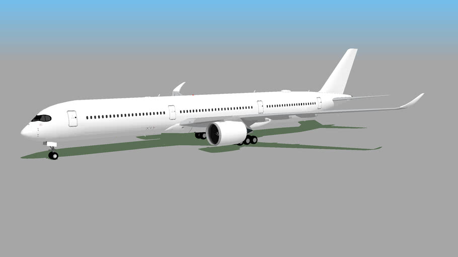 Template - Airbus A350-1041 | 3D Warehouse