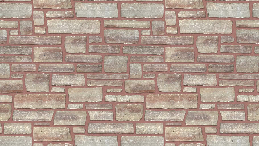 'Oakfield Red Stonegate' (Firestone Joint) Seamless Natural Stone ...